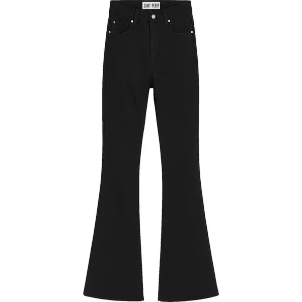 SAINT PERRY Angel Flare Denim Jeans - Black