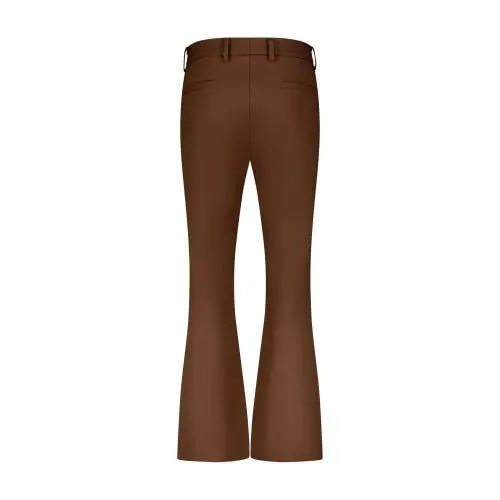 SAINT PERRY Flare Trousers - Brown