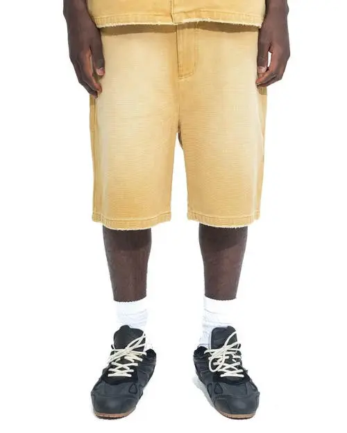 SAINT PERRY Worn Bull Denim Short