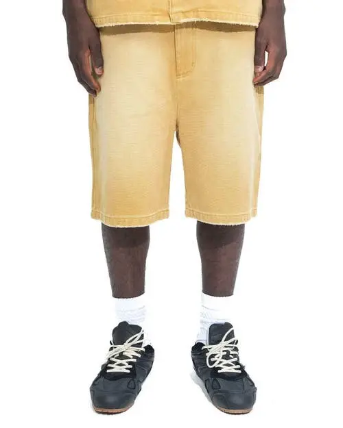 SAINT PERRY Worn Bull Denim Short
