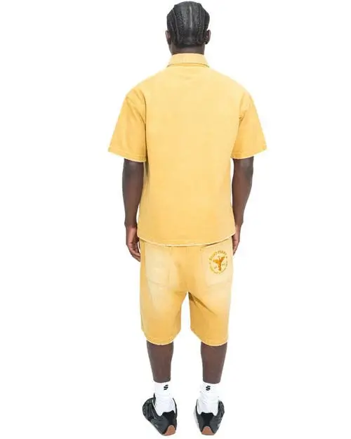 SAINT PERRY Worn Bull Denim Short