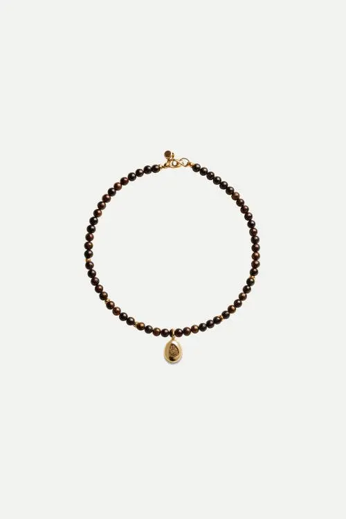 DANIELA MILLAN JEWELRY Lucky Beaded Necklace - Brown