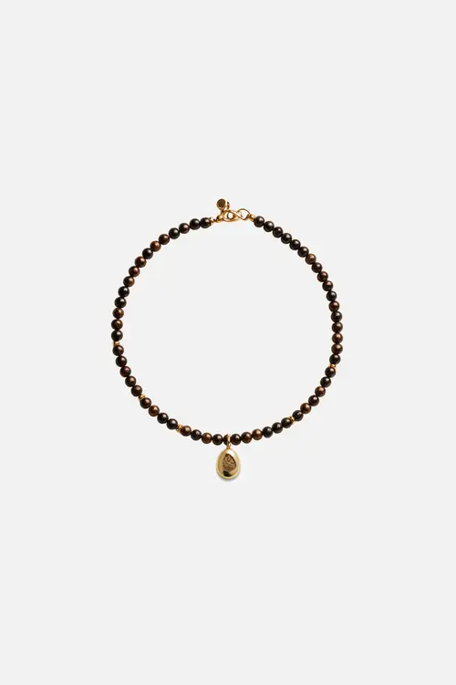 DANIELA MILLAN JEWELRY Gemstone Pendant Necklace - Brown