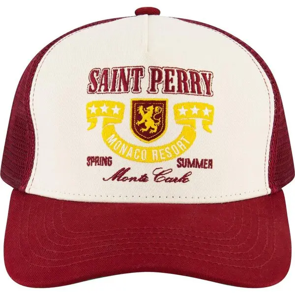 SAINT PERRY Monte Carlo Resort Trucker Hat - Red