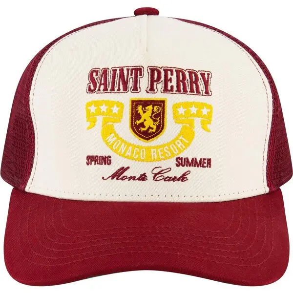 SAINT PERRY Monte Carlo Resort Trucker Hat - Red