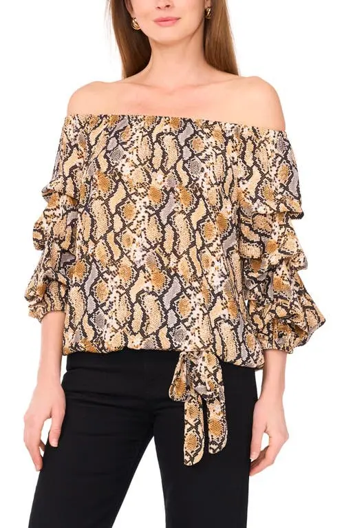 Vince Camuto Off-the-shoulder Voluminous Sleeve Top