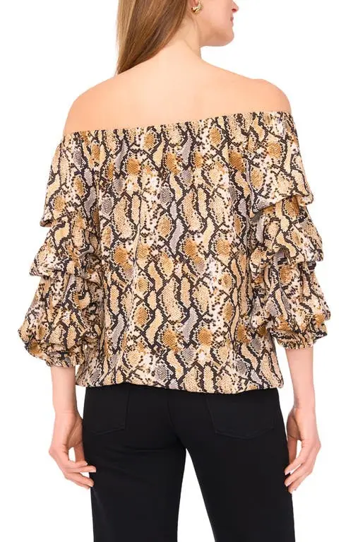 Vince Camuto Off-the-shoulder Voluminous Sleeve Top