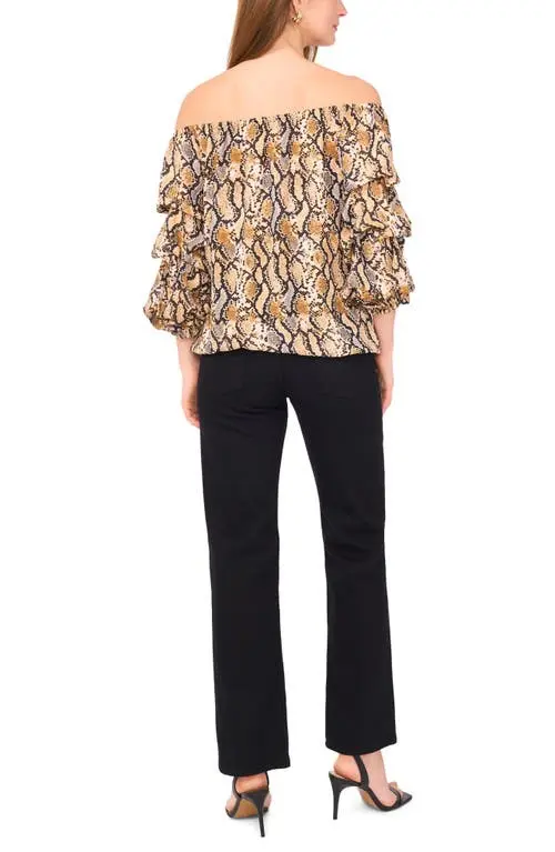 Vince Camuto Off-the-shoulder Voluminous Sleeve Top