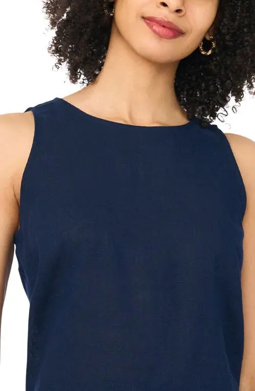 Vince Camuto Sleeveless Jewel Neck Top With Keyhole Back