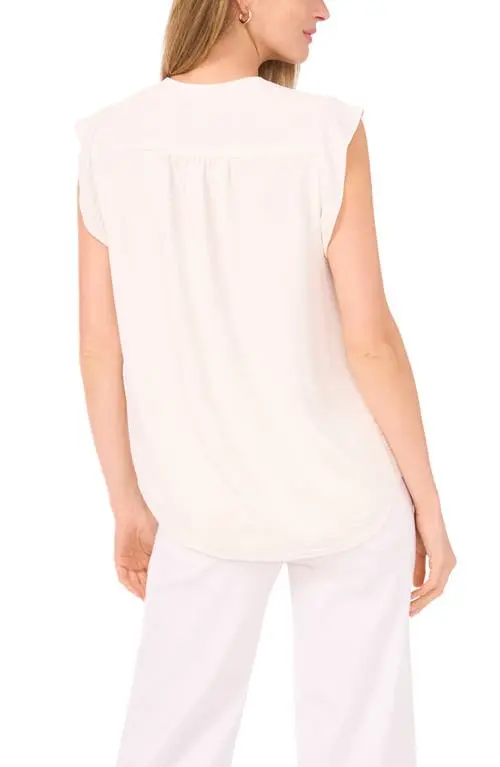 Vince Camuto Flutter Sleeve V-neck Top