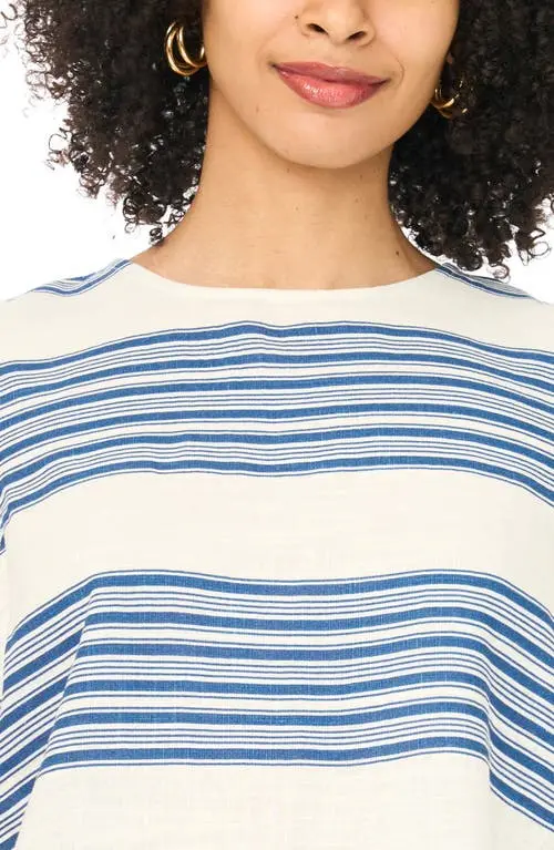 Vince Camuto Striped Sleeveless Jewel Neck Top