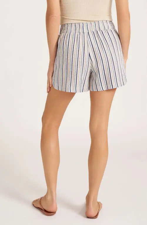Matty M. Mixed Stripe Pull-on Shorts