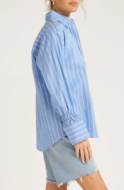 Matty M. Genevieve Striped Button-up Shirt