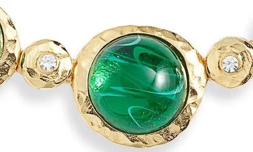 KENNETH JAY LANE Statement Stone Necklace