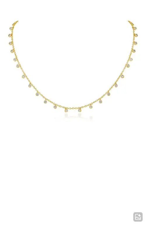 CZ BY KENNETH JAY LANE Bezel-set Cubic Zirconia Chain Necklace - Gold Plated