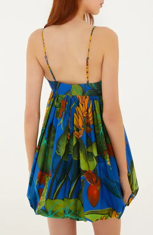 Farm Rio Banana Grapes Organic Cotton Mini Dress