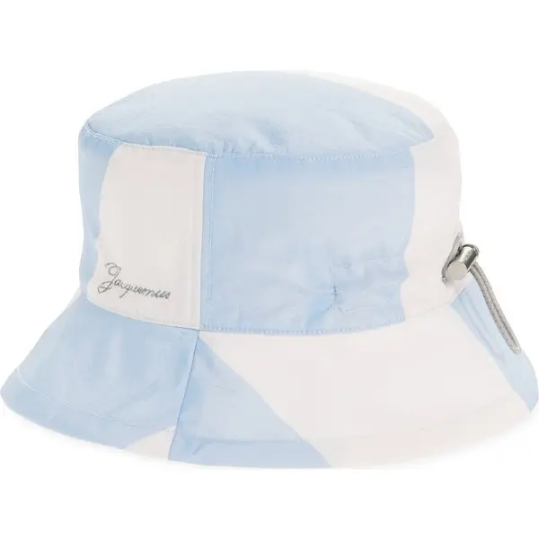 Jacquemus Le Bob Baluchon Nylon Bucket Hat - Print Maxi Stripes Diagon 3fy