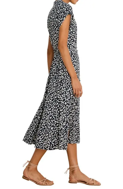 NIC+ZOE Leopard Print Midi Dress