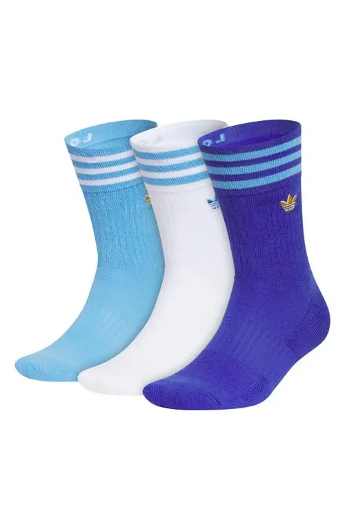 Adidas Assorted 3-pack Roller 3.0 Crew Socks - Bright Blue