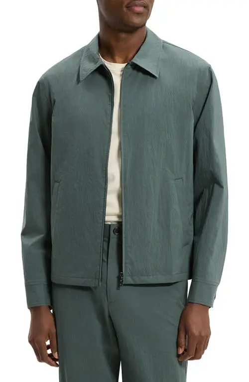 Theory City Crinkle Zip Jacket - Pine Grove - 2qj