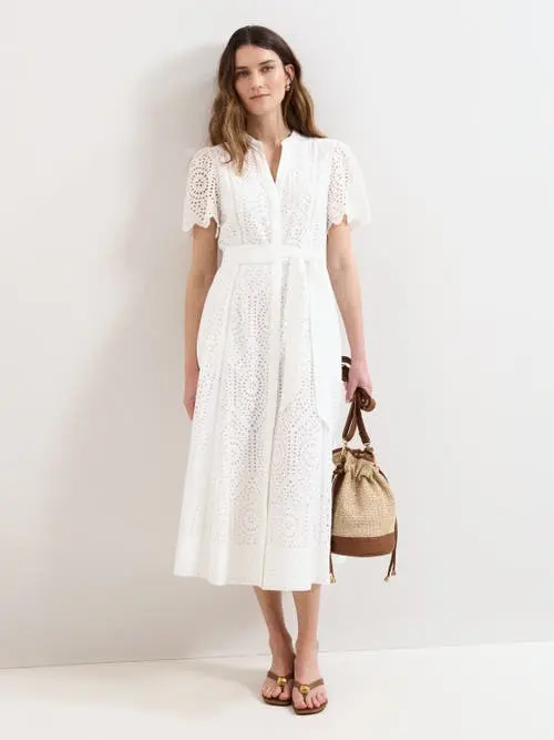 PHASE EIGHT Aletta Midi Dress - White