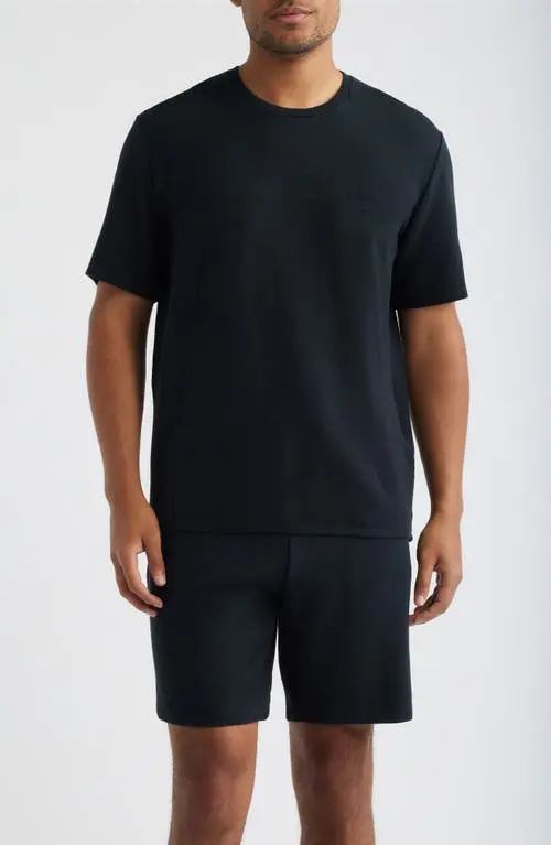 BOSS Rib Modal T-shirt & Pajama Shorts Set - Black
