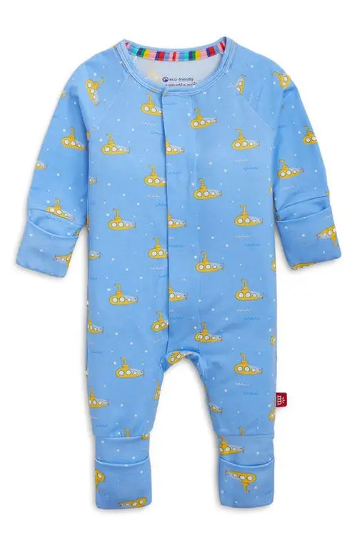 MAGNETIC ME Submarine Print Convertible One-piece Pajamas - Dipsh