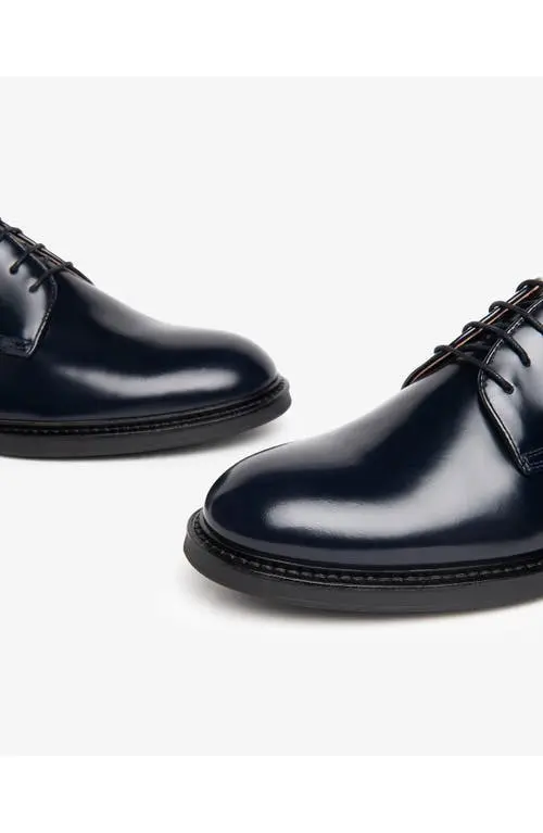 NEROGIARDINI Plain Toe Derby - Navy