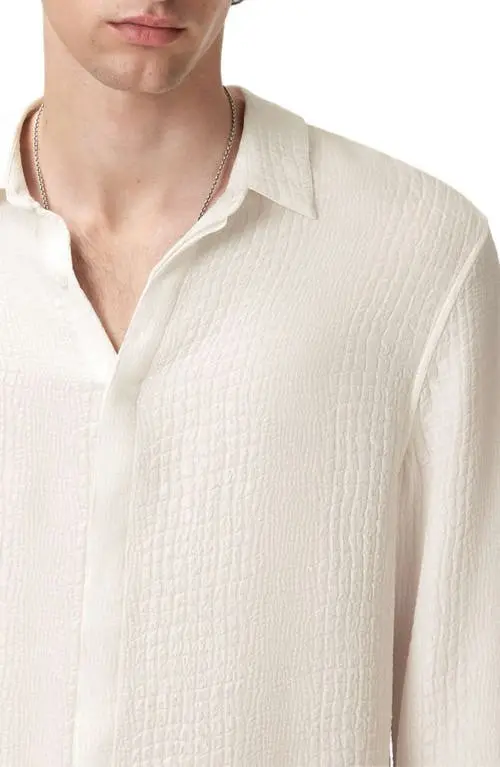 John Varvatos Vito Silk Jacquard Button-up Shirt