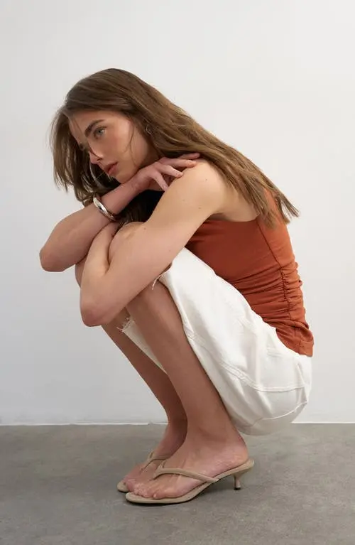 Topshop Ruched Side Tank