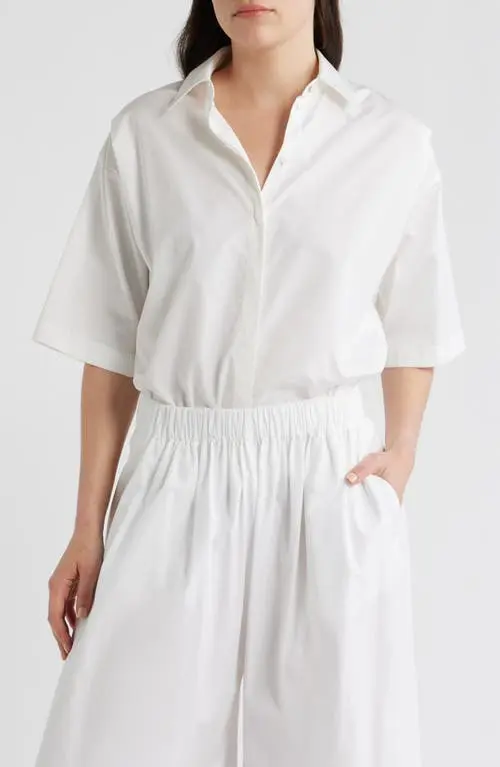 BOSS Bimina Cotton Button-up Shirt - Bright White