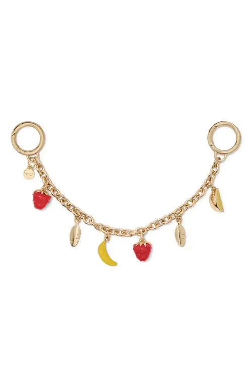 Kate Spade New York Fruit Charm Chain Bag Accessory - Gold Multi