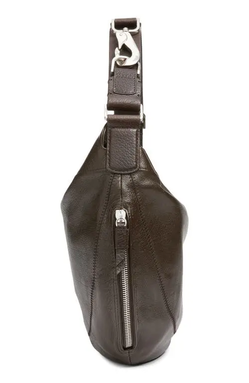 LEMAIRE Quiver Clip Leather Hobo Bag