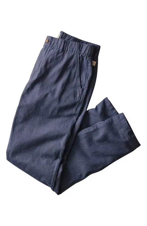 Marine Layer Saturday Flat Front Hemp Blend Chinos - Navy