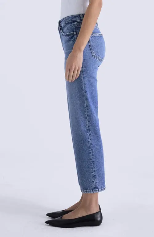 PISTOLA Aleks Mid Rise Crop Straight Leg Jeans