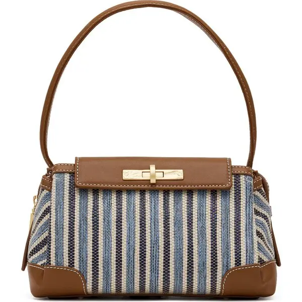 HAMMITT Medium Shoulder Bag - Cabana Blue/brushed Gold