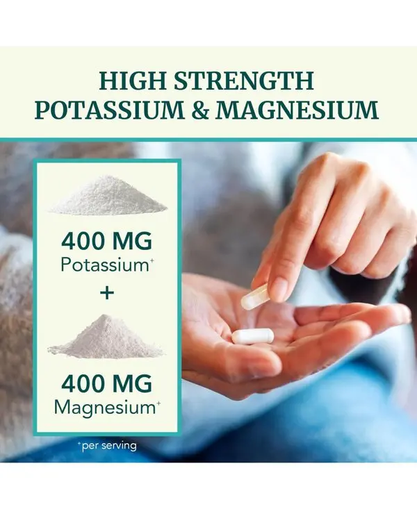 NOBI NUTRITION Potassium Magnesium Capsules