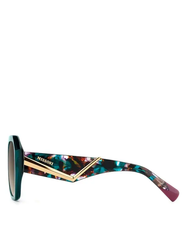 Missoni Geometrical Sunglasses, 55mm - Blue