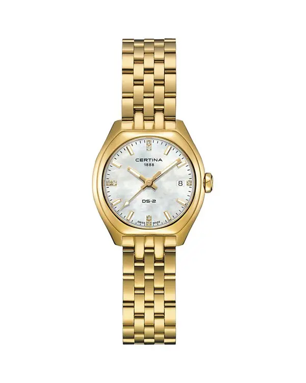 CERTINA Ds-2 Lady Watch 28mm - Mother Of Pearl White