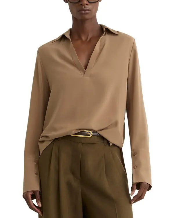 REISS Maria Silk Shirt