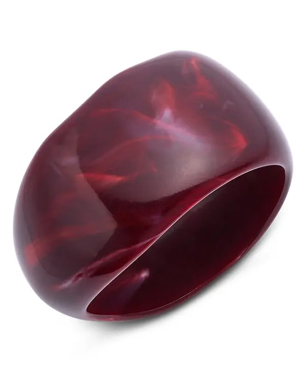 Aqua Resin Bangle - Burgundy