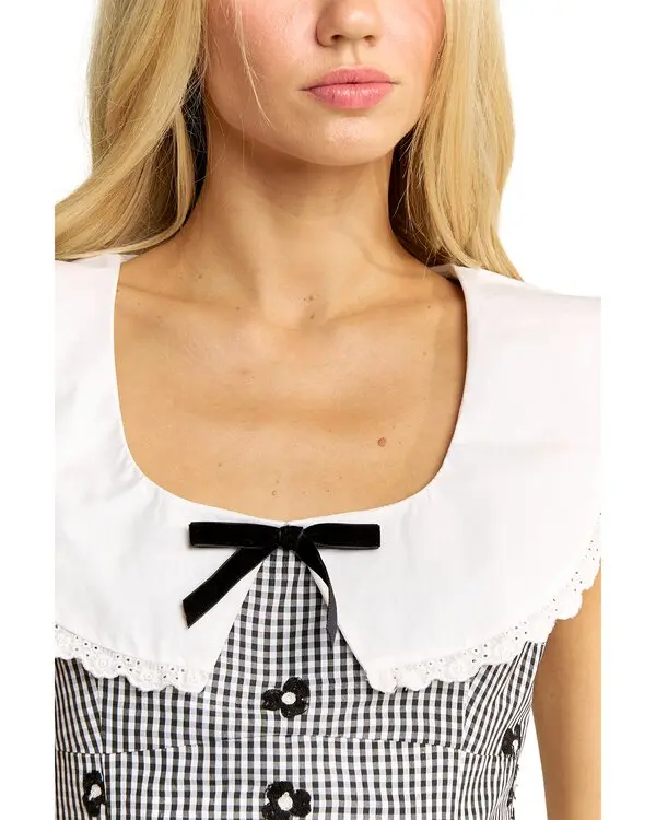 ELEVATOR DISCO Gingham Mini Dress