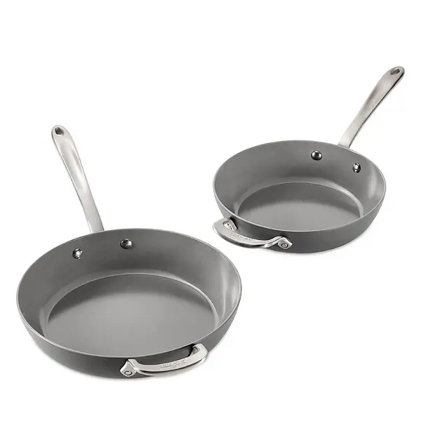 ALL-CLAD All Clad Ha1 Ceramic 10.5 And 12 Fry Pan Set - Dark Gray