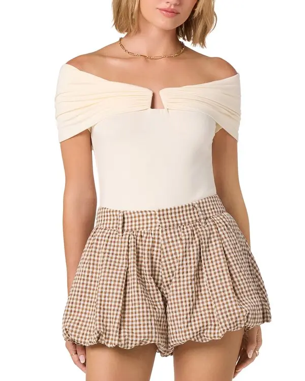 Astr The Label Alba Off The Shoulder Top