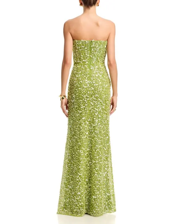 SAU LEE Courtney Beaded Gown