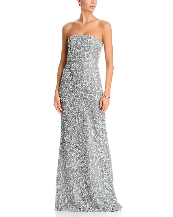 SAU LEE Courtney Gown - Silver Green