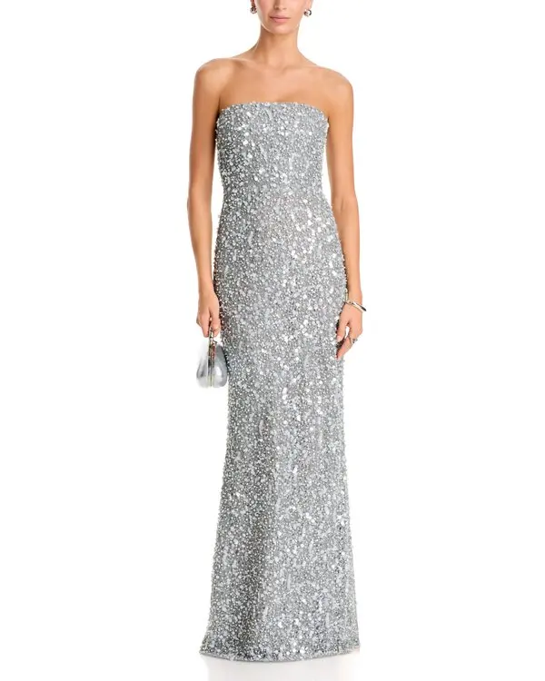 SAU LEE Courtney Gown - Silver Green