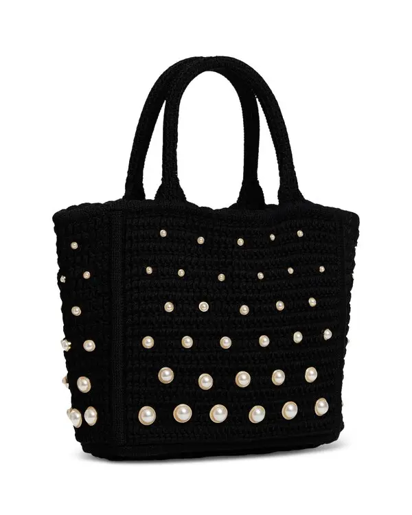 Sandro Eulalia Crochet Tote - Black