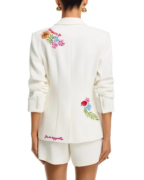 Cinq À Sept Celeste Vine Scrunched Blazer