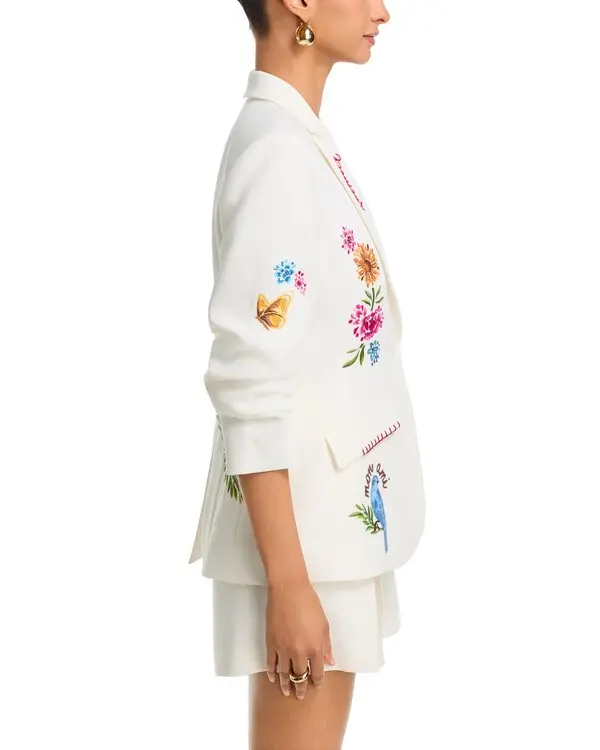 Cinq À Sept Celeste Vine Scrunched Blazer